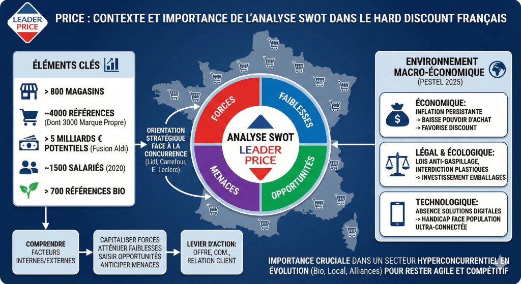 Analyse SWOT de Leader Price : forces, faiblesses et opportunités 🚀📊